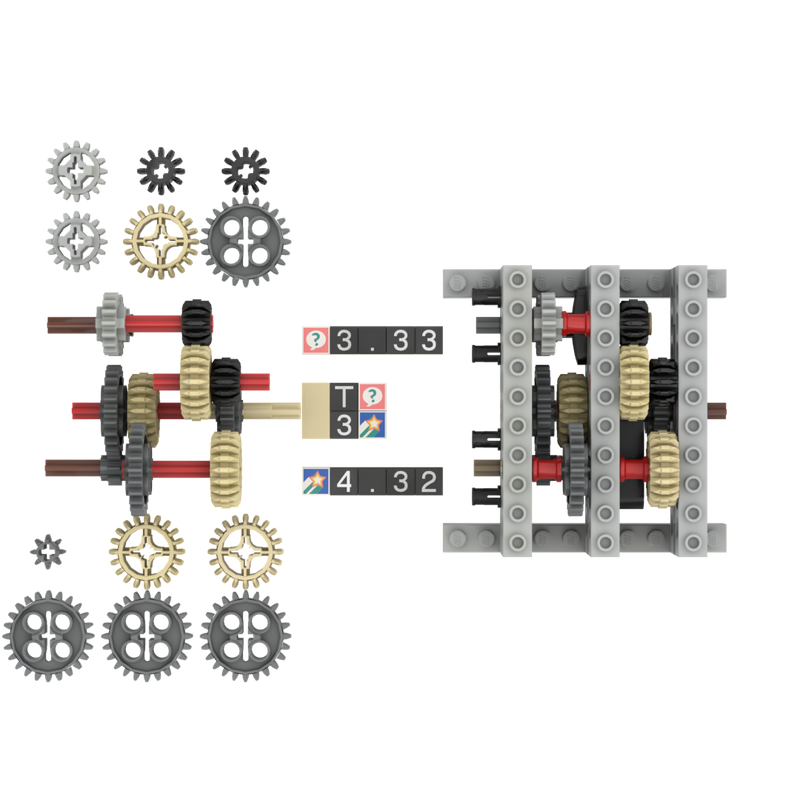LEGO MOC Five Twin Gear Sets for GBC and MOCS at 60-80 rpm by andybell ...