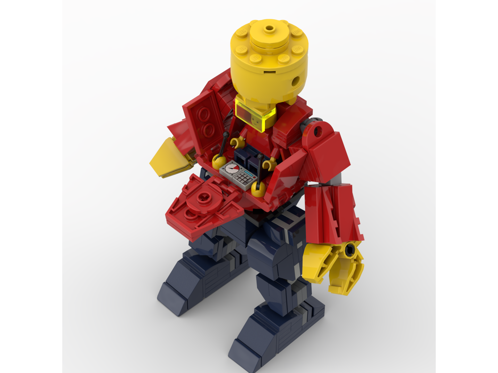 Lego Moc Minifigure Mech By Broadstack Rebrickable Build With Lego