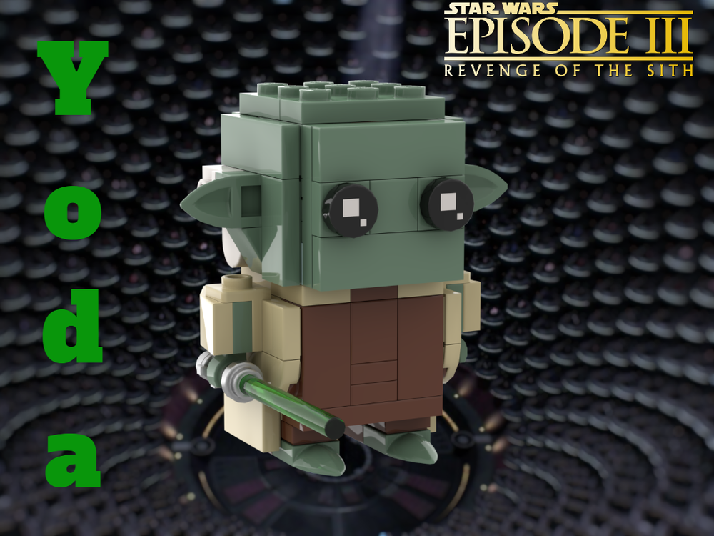 LEGO MOC Yoda Brickheadz by Ant0noo | Rebrickable - Build with LEGO