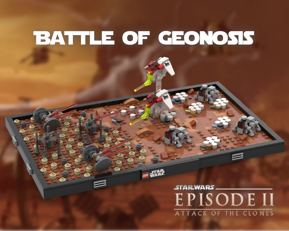 LEGO MOC Battle of Geonosis diorama by FOR THE REPUBLIC | Rebrickable ...