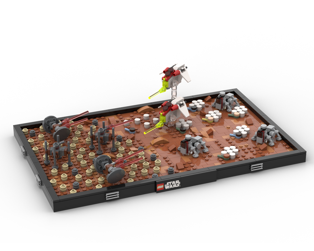 LEGO MOC Battle of Geonosis diorama by FOR THE REPUBLIC | Rebrickable ...