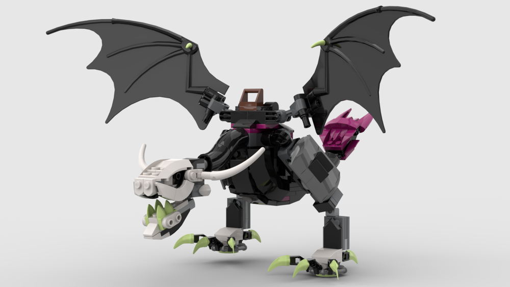 LEGO MOC Nightmare Wyvern by MillenniumDice | Rebrickable - Build with LEGO