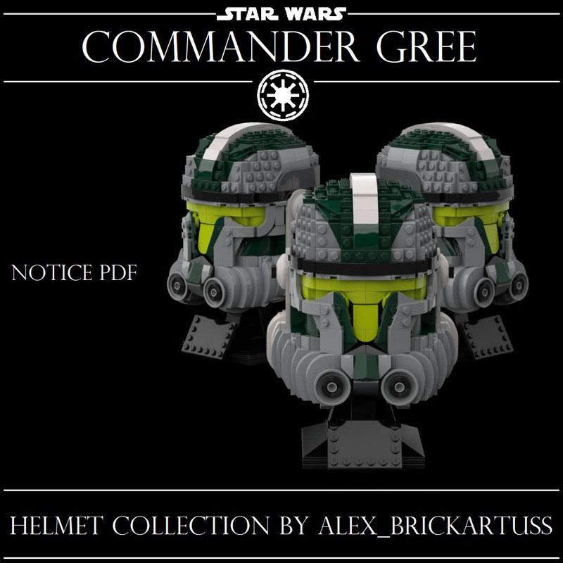 LEGO MOC Helmet Commander Gree by Alex_BricKartuss | Rebrickable ...