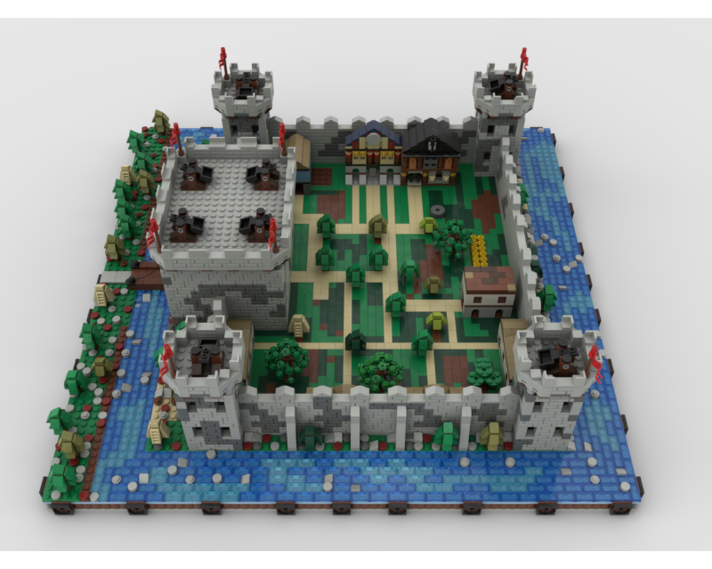 LEGO MOC Microscale castle diorama by AlessandroMaffioli | Rebrickable ...