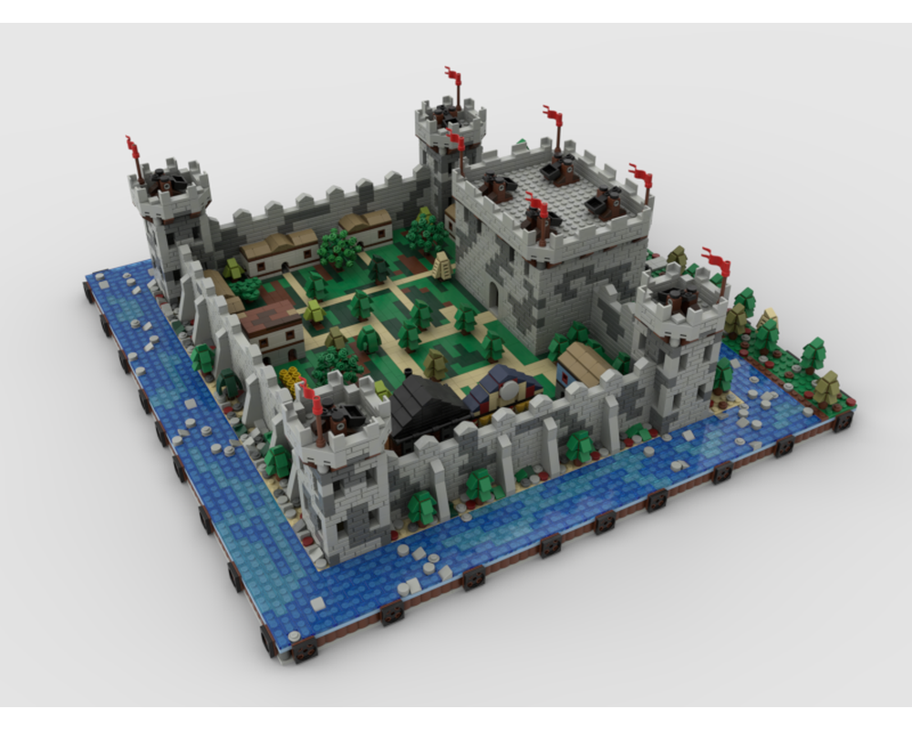 LEGO MOC Microscale castle diorama by AlessandroMaffioli | Rebrickable ...