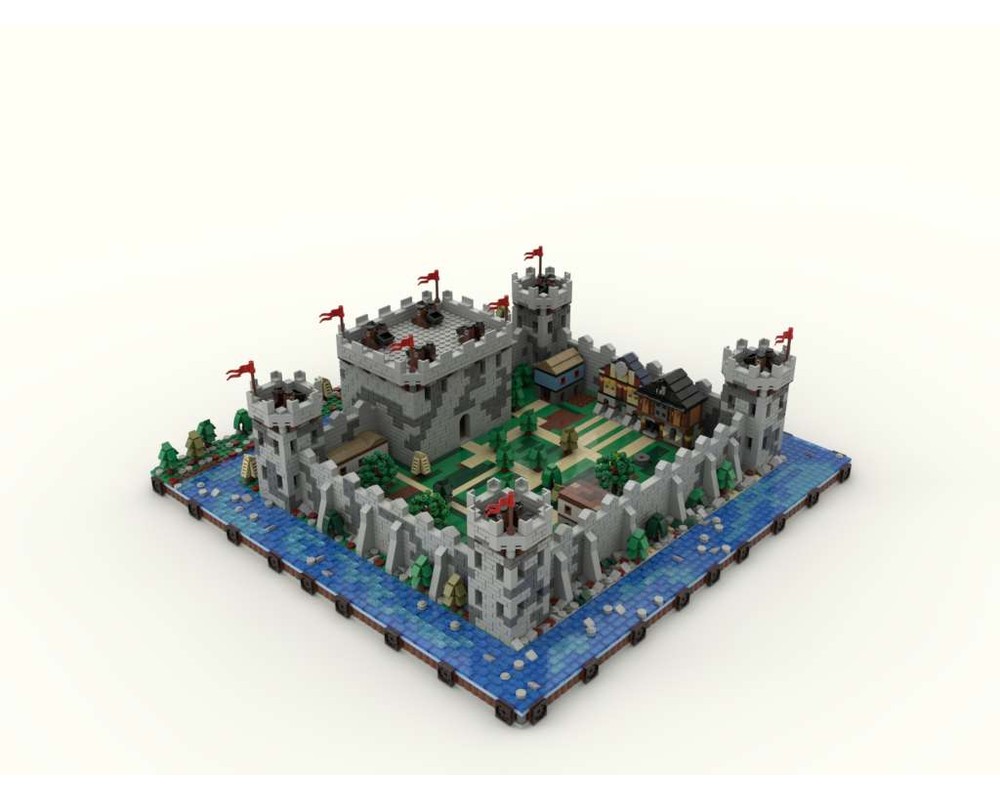 LEGO MOC Microscale castle diorama by AlessandroMaffioli | Rebrickable ...