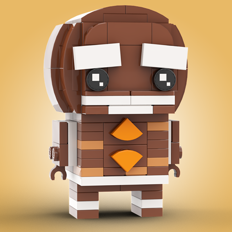 LEGO MOC Gingerbread man Go Brick Me Brickheadz MOC Instructions by ...