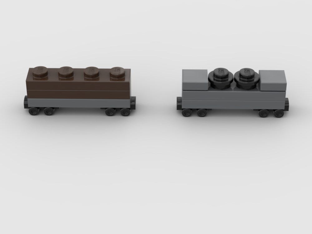 LEGO MOC lumber car and coal car by 75.3 | Rebrickable - Build with LEGO
