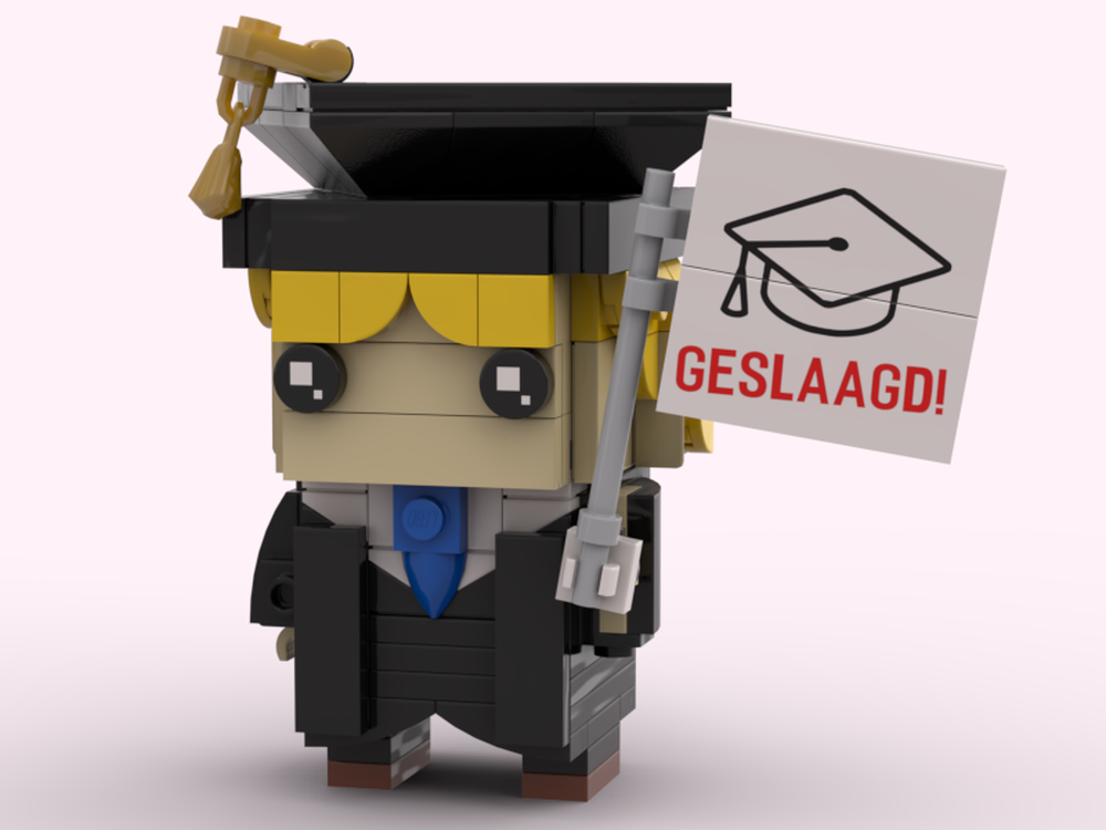 LEGO MOC Graduated Brickheadz - Female by GetMeBricked | Rebrickable ...