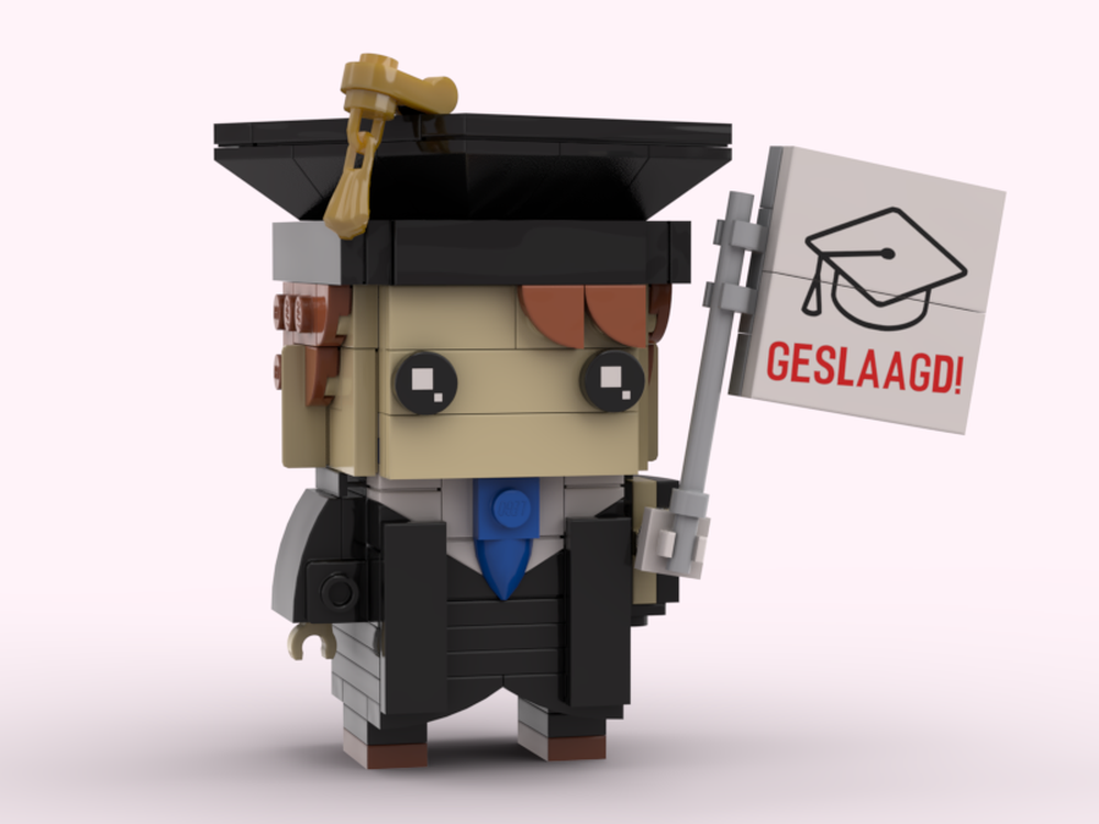 LEGO MOC Graduated Brickheadz - Male by LegoMocBrickheadz | Rebrickable ...