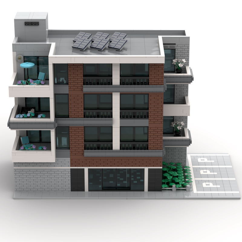 LEGO MOC The Plateau - Apartments by emk.offline | Rebrickable - Build ...