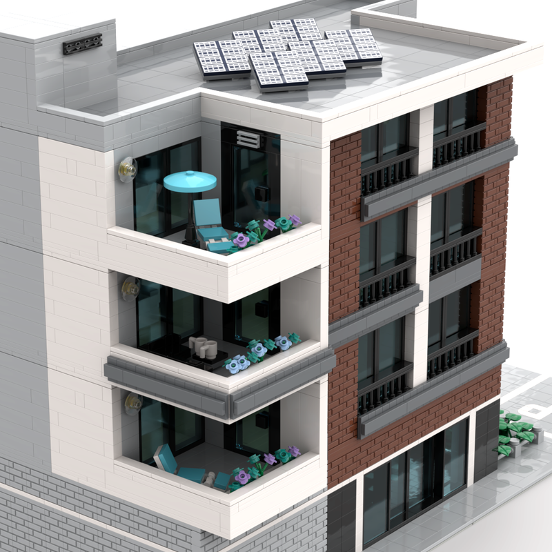 LEGO MOC The Plateau - Apartments by emk.offline | Rebrickable - Build ...