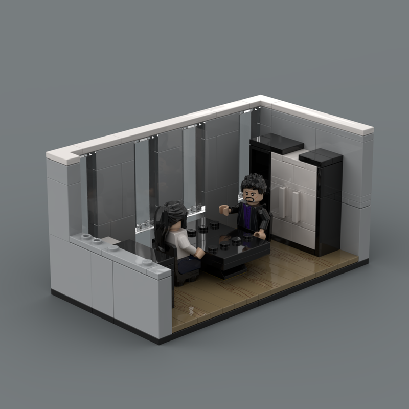 LEGO MOC Modern Meeting Room Diorama by Arkaivos | Rebrickable - Build ...