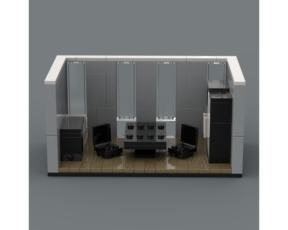 LEGO MOC Modern Meeting Room Diorama by Arkaivos | Rebrickable - Build ...