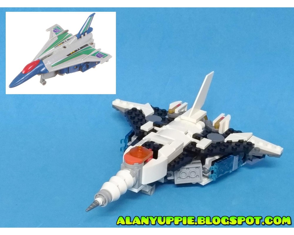 Lego Moc Transformer F16 Xl Jet Fighter Needlenose From Lego City