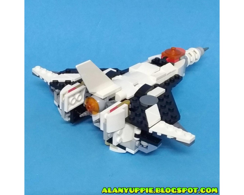 Lego Moc Transformer F16 Xl Jet Fighter Needlenose From Lego City