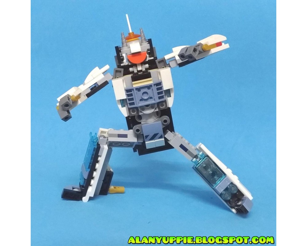 Lego Moc Transformer F16 Xl Jet Fighter Needlenose From Lego City