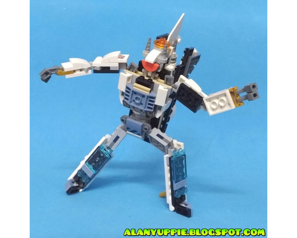 Lego Moc Transformer F16 Xl Jet Fighter Needlenose From Lego City