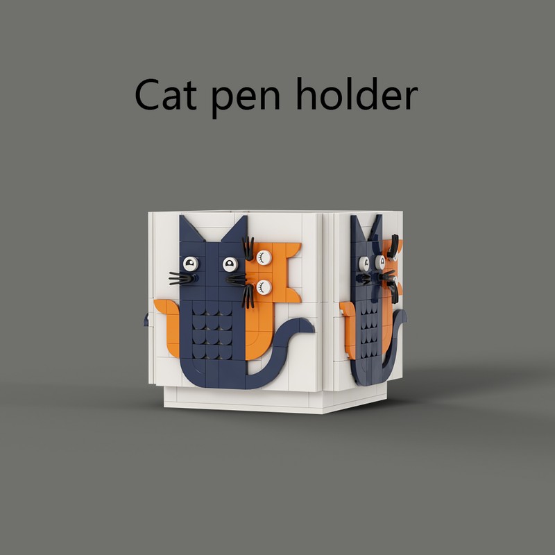 LEGO MOC-183961 Cat pen holder by xiaowang | Rebrickable - Build with LEGO