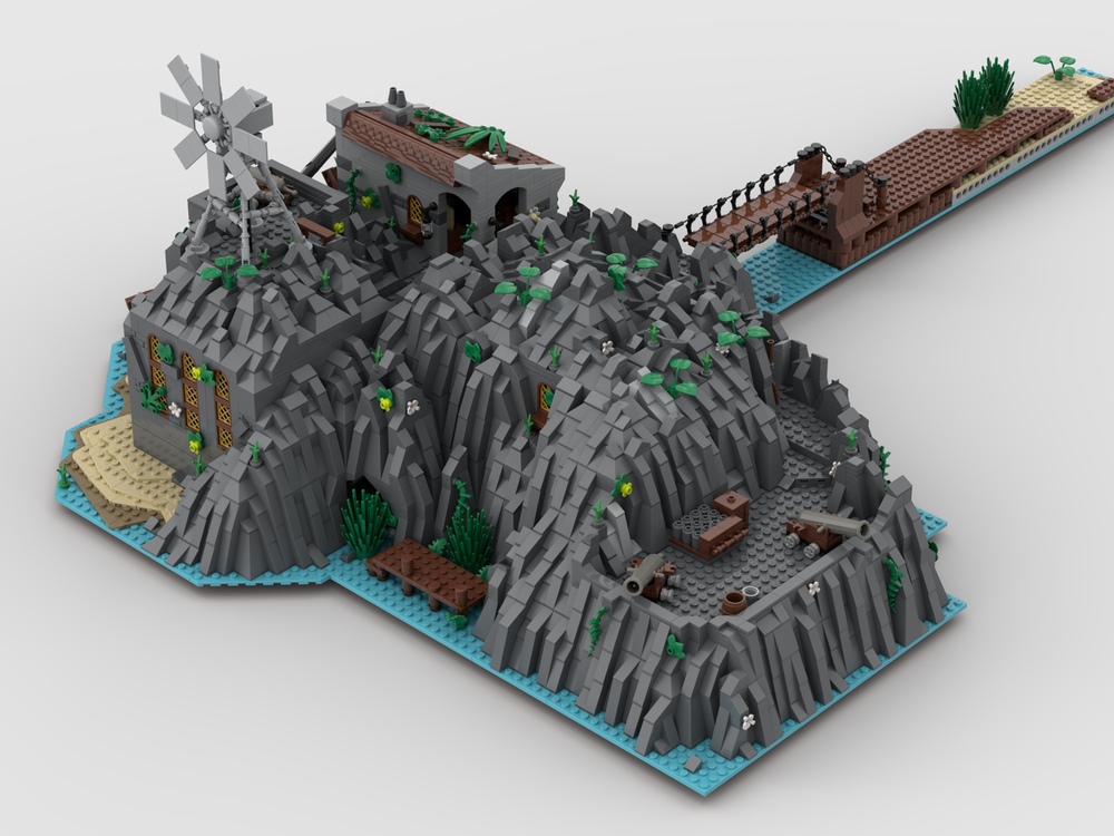 LEGO MOC Pirate Island Bay - Riff Island Extension (incl. Windmill ...