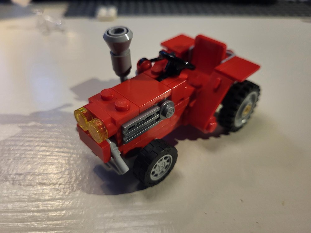 LEGO MOC simple red traktor by Legobricksjob | Rebrickable - Build with LEGO