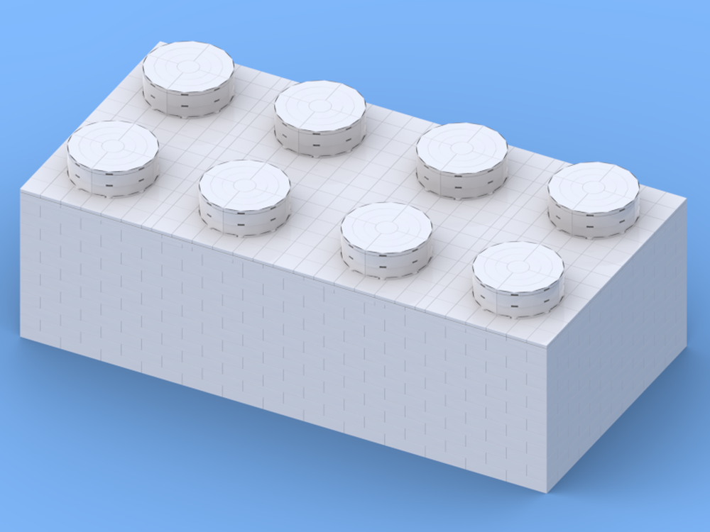 LEGO MOC Large Lego Brick 2x4 / Großer Legostein 2x4 by jimgulz ...