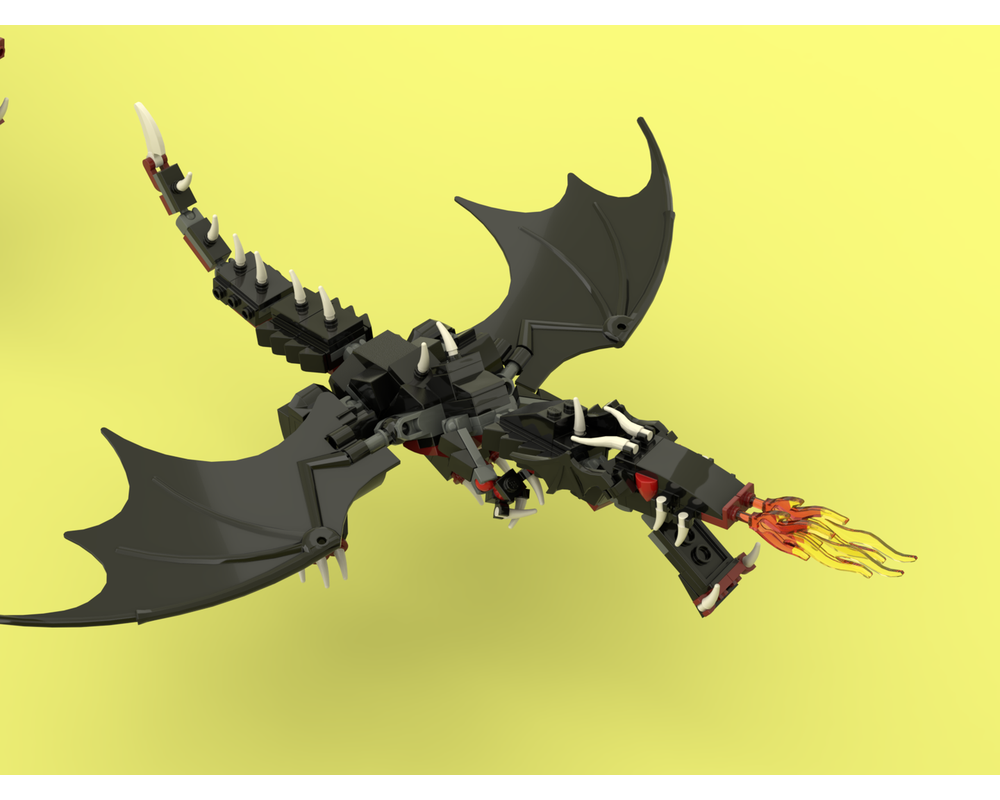 LEGO MOC Basil the Batlords black dragon by legolot | Rebrickable ...