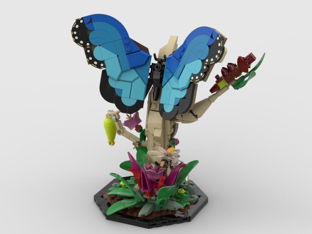 LEGO MOC-184152 Blue Morpho Life Cycle (21342-1 Modification) by Mr ...