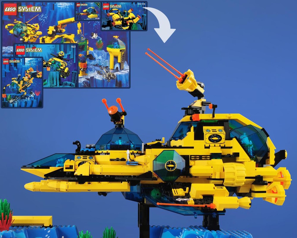LEGO MOC Aqua Nautilus by BrickVink | Rebrickable - Build with LEGO