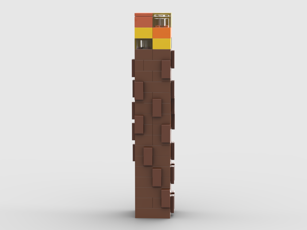 LEGO MOC Wooden torch by RightBrick | Rebrickable - Build with LEGO