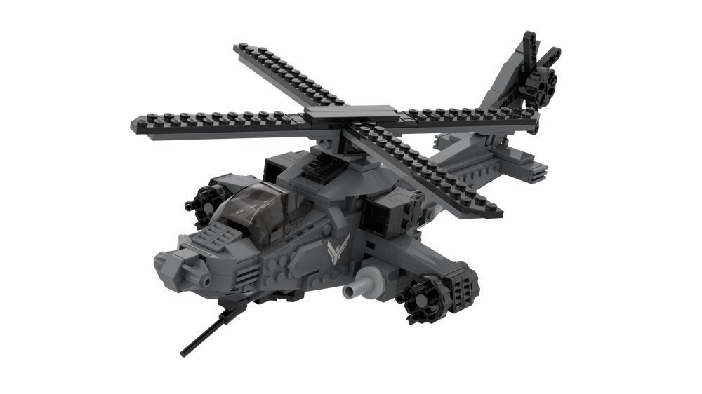 LEGO MOC AH-64 Apache Military Helicopter: Alternate Build of Dune ...