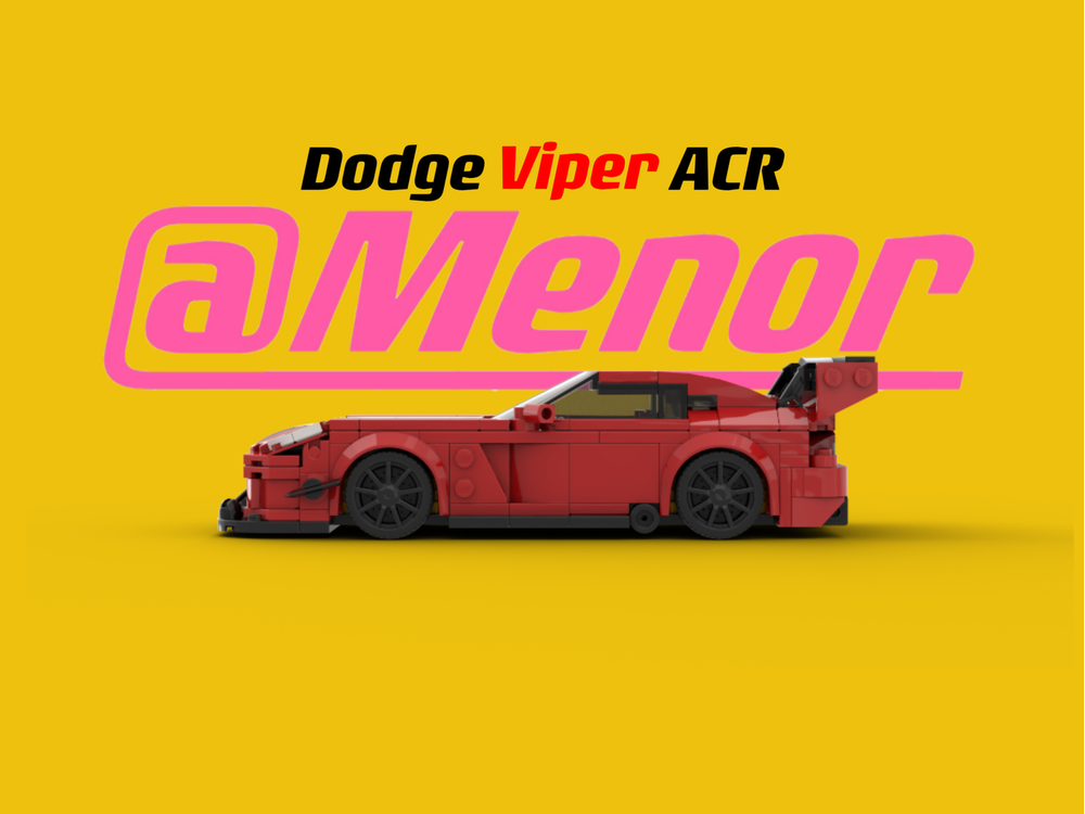LEGO MOC Dodge Viper(VX I) ACR Red by Menor | Rebrickable - Build with LEGO
