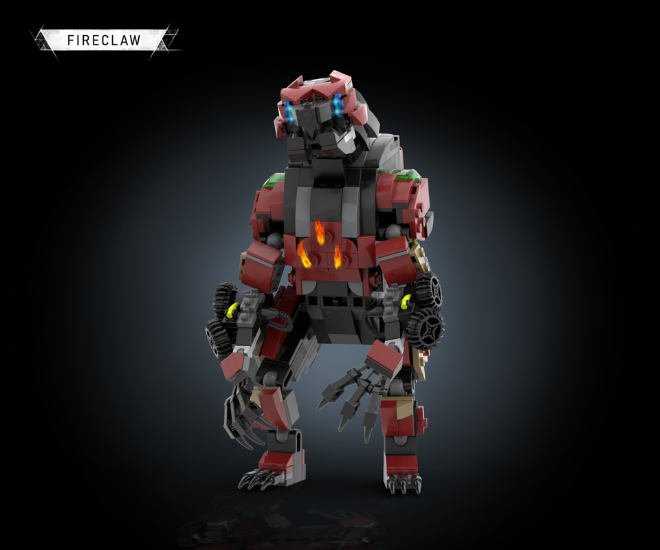 LEGO MOC Fireclaw (Horizon) by studder_builds | Rebrickable - Build with LEGO