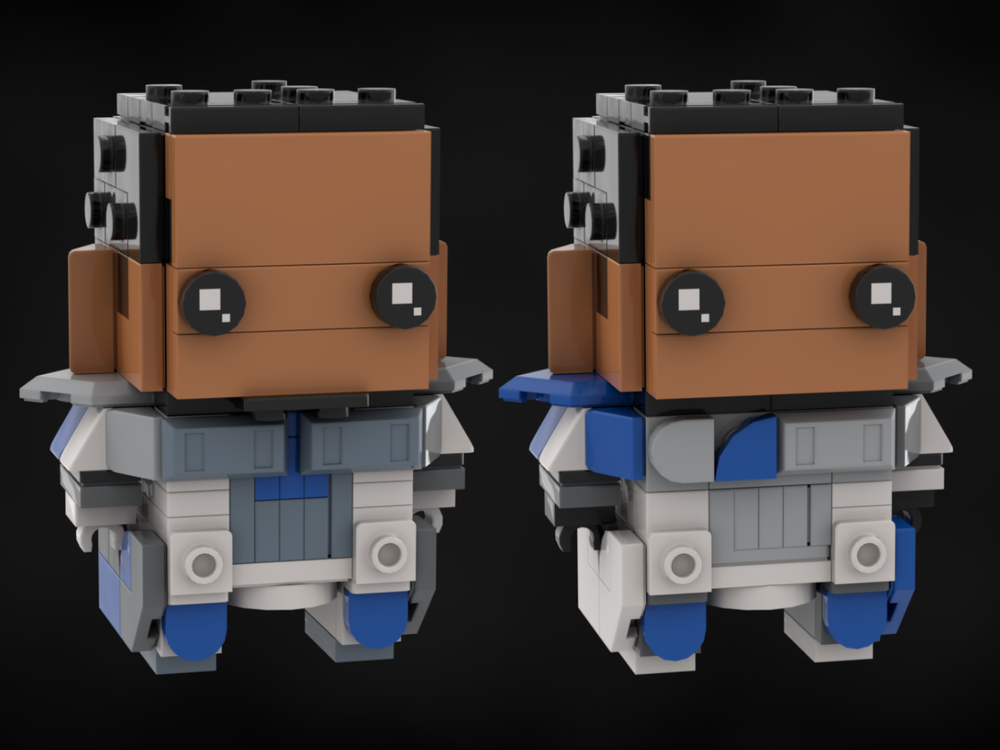 Lego Moc Arc Trooper Fives And Echo Brickheadz By Ant0noo Rebrickable