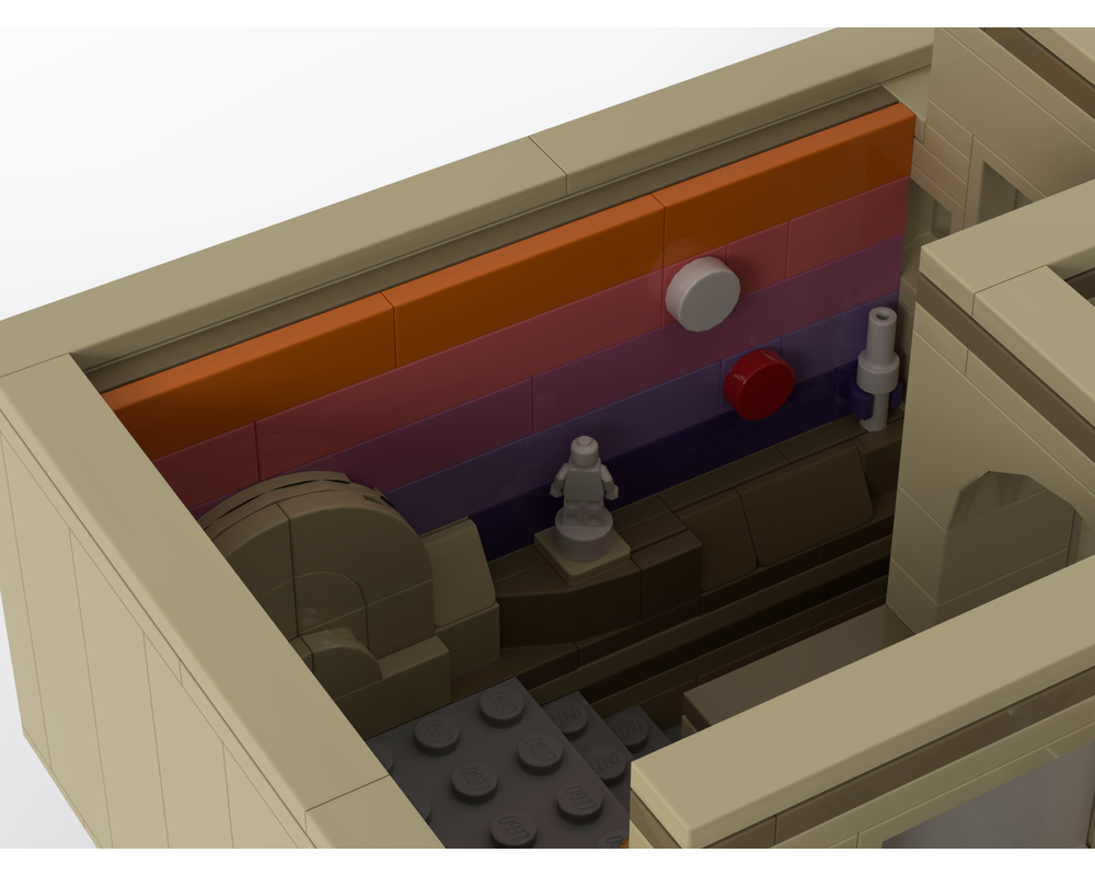 LEGO MOC "Binary Sunset" 6 x 12 mural painting by Hedu88 | Rebrickable ...