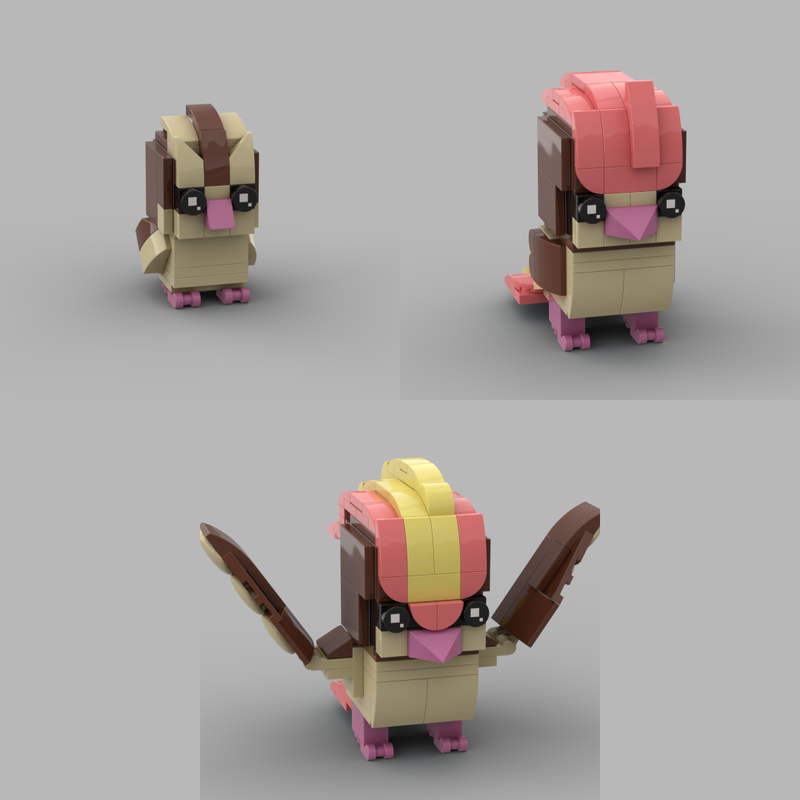 LEGO MOC Pidgey Evolution (Pokémon) by herpuderpules | Rebrickable ...