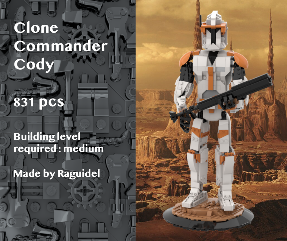 LEGO MOC UCS Clone commander Cody by raguidel | Rebrickable - Build ...