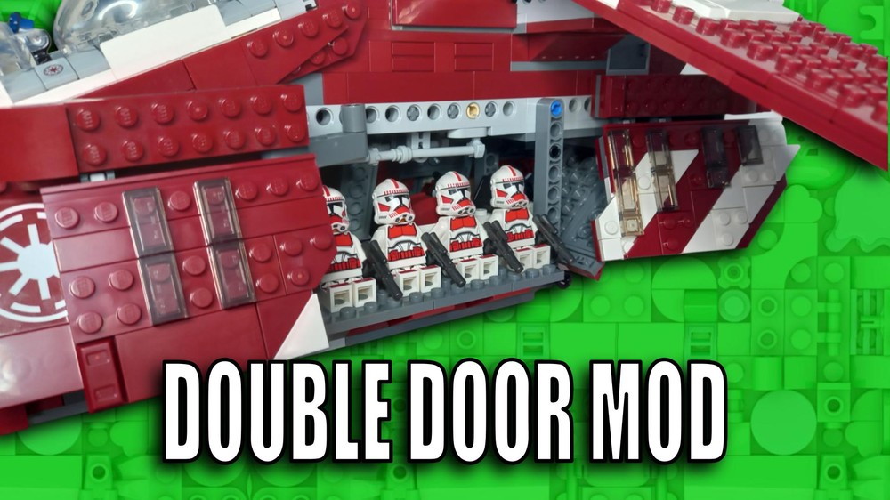 LEGO MOC Double Door Instructions Only For Coruscant Guard Gunship ...