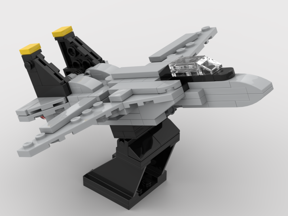 LEGO MOC Mini F14 Tomcat by Trexrocks | Rebrickable - Build with LEGO