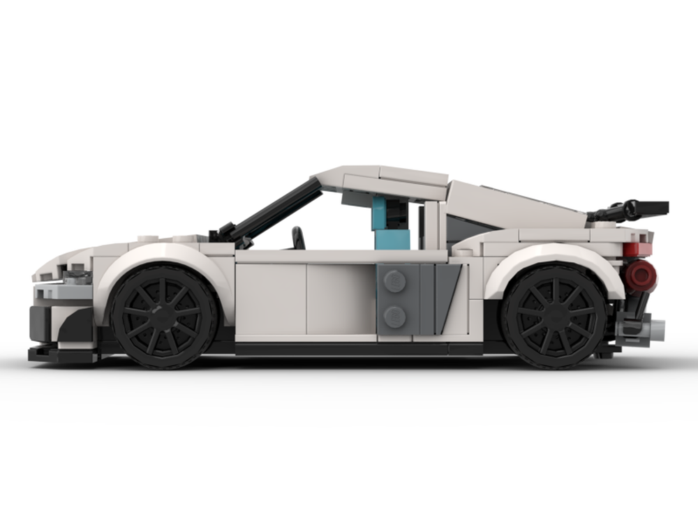 LEGO MOC Audi R8 Twin Turbo (White) by TymHay | Rebrickable - Build ...