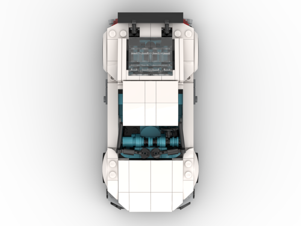 LEGO MOC Audi R8 Twin Turbo (White) by TymHay | Rebrickable - Build ...