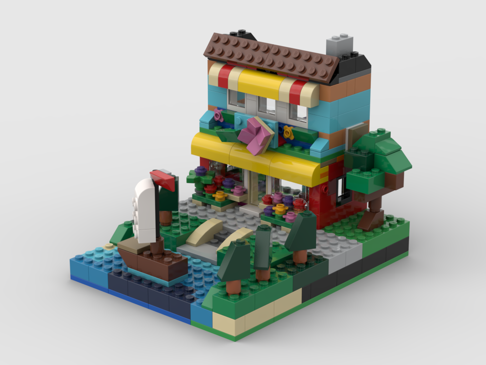 LEGO MOC 10698 - Flower Shop by ChiLegGodt | Rebrickable - Build with LEGO