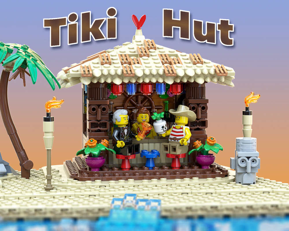 LEGO MOC Tiki Hut Beach Bar by benbuildslego | Rebrickable - Build with ...