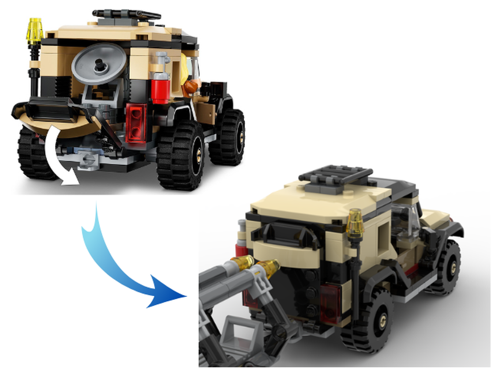 LEGO MOC 76951 8-studs-wide Biosyn Jeep Gladiator MOD by Neits89 ...