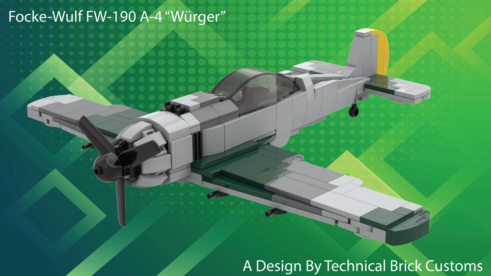 LEGO MOC Focke-Wulf Fw 190 A-4 by TechnicalBrickCustoms | Rebrickable ...