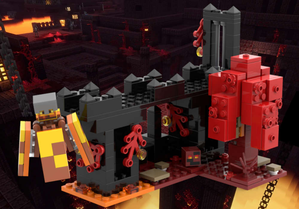 LEGO MOC Minecraft Dungeons Nether Fortress by FyreDragon | Rebrickable ...