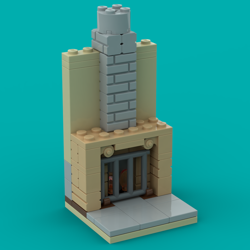 LEGO MOC fireplace by DrAgonBrick112 | Rebrickable - Build with LEGO