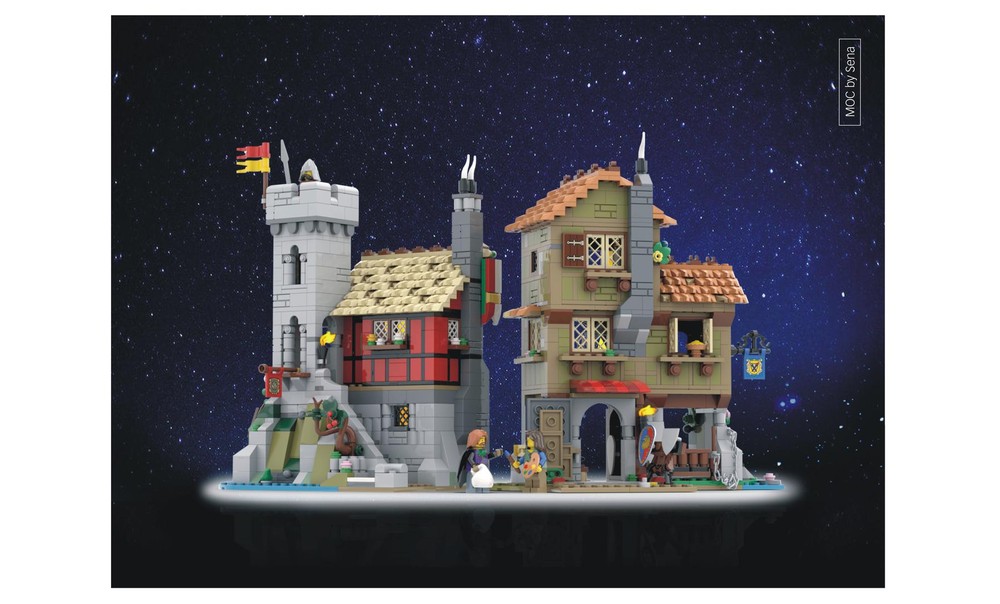 LEGO MOC Medieval Town Square by SENA.2020 | Rebrickable - Build with LEGO