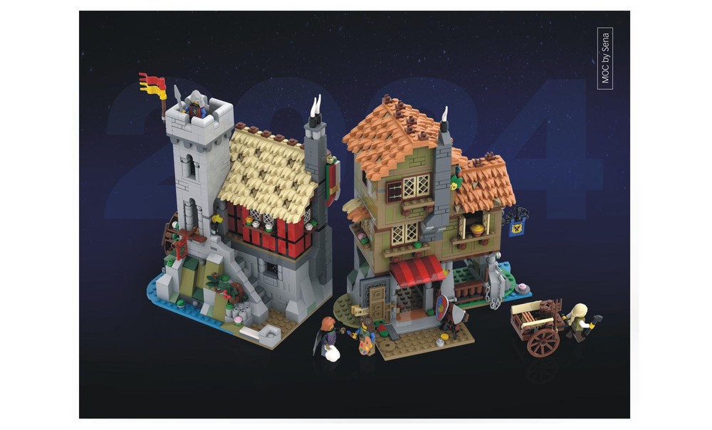 LEGO MOC Medieval Town Square by SENA.2020 | Rebrickable - Build with LEGO