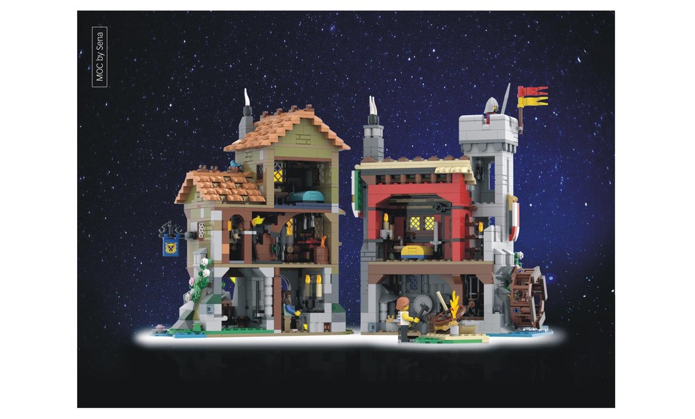 LEGO MOC Medieval Town Square by SENA.2020 | Rebrickable - Build with LEGO